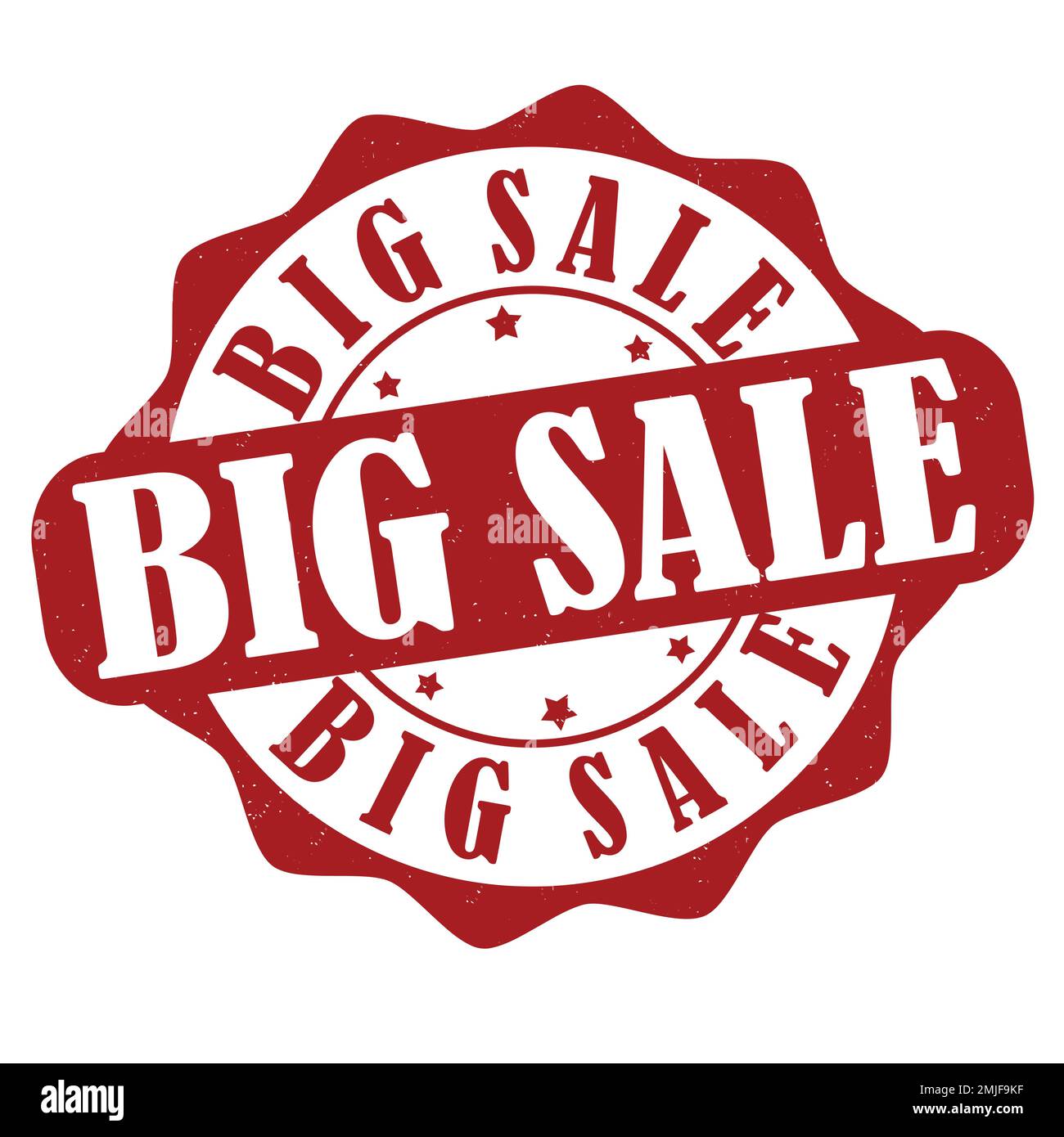 Big sale label or stamp on white background, vector illustration Stock ...