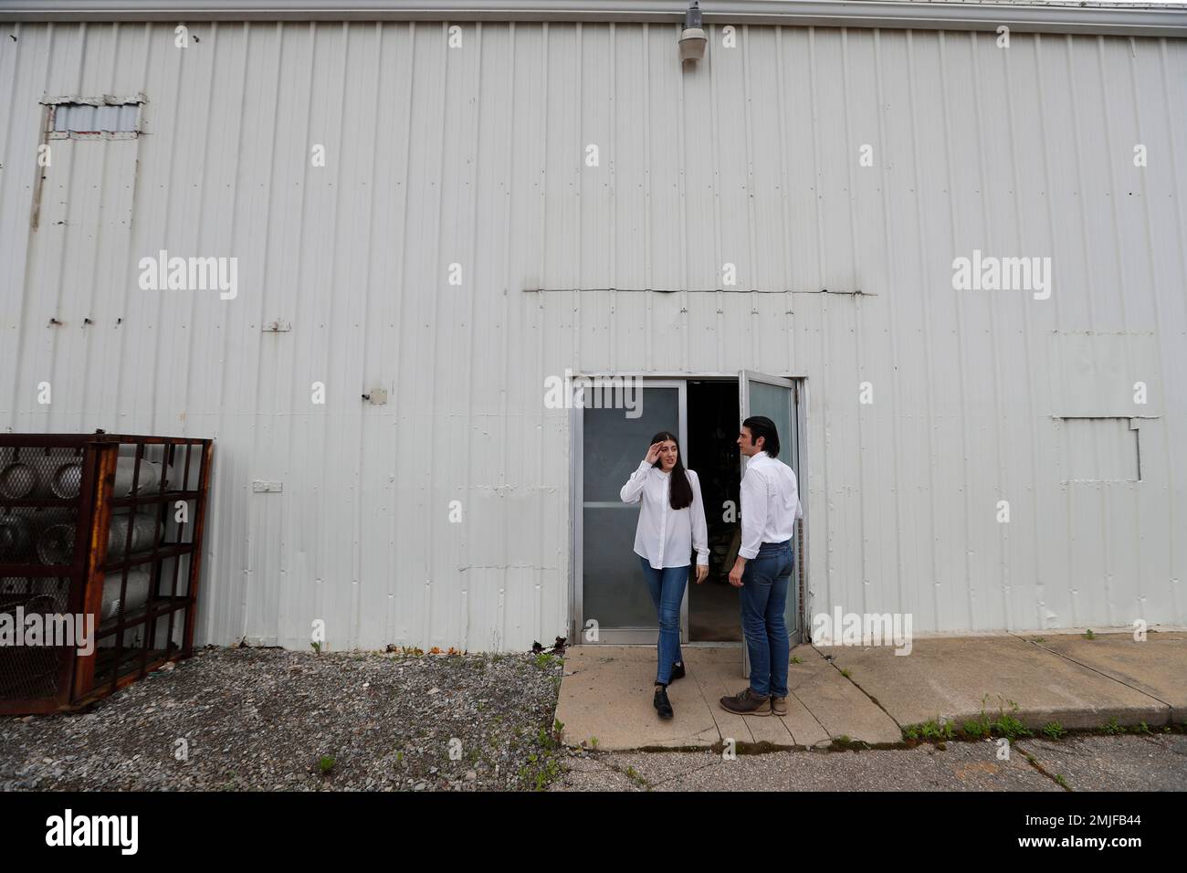 Mary Rose Maher and her fiance, William Chundrlik, visit a former Opus ...