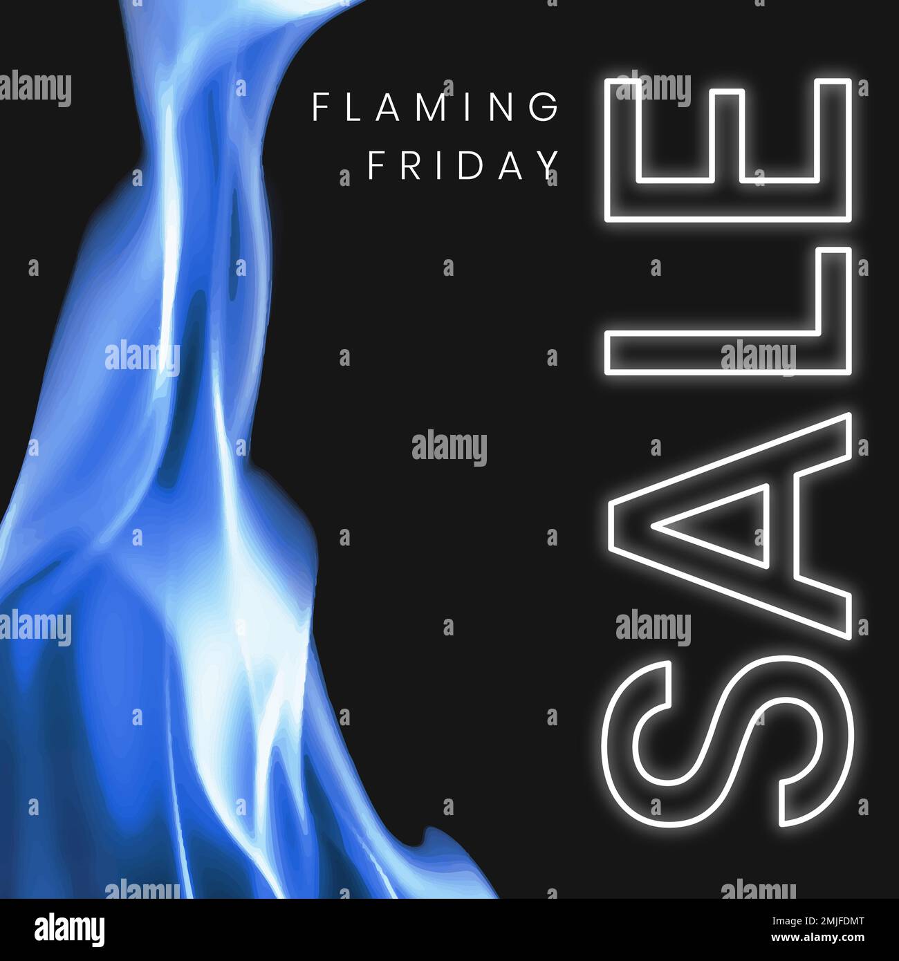 Aesthetic sale template, realistic flame image for business ...