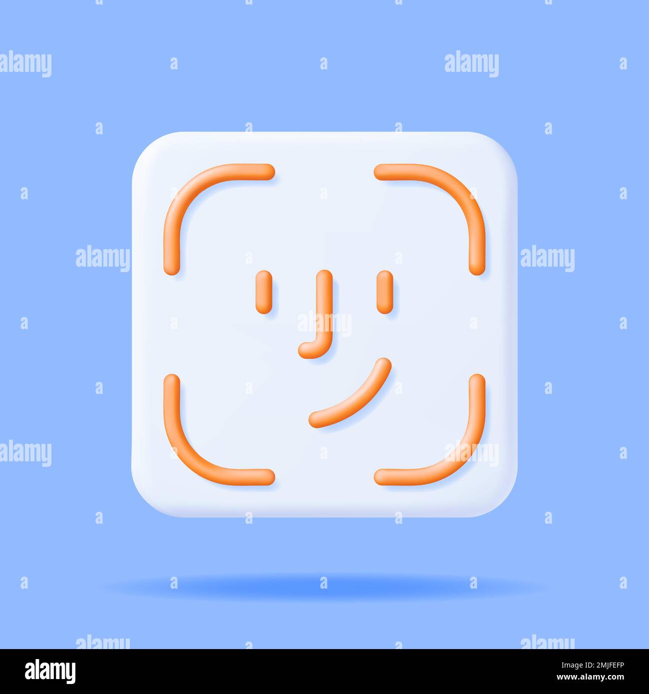3D Face Recognition Icon Stock Vector Image & Art - Alamy