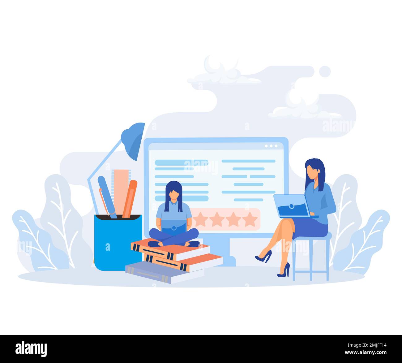 Filling survey computer Cut Out Stock Images & Pictures - Alamy