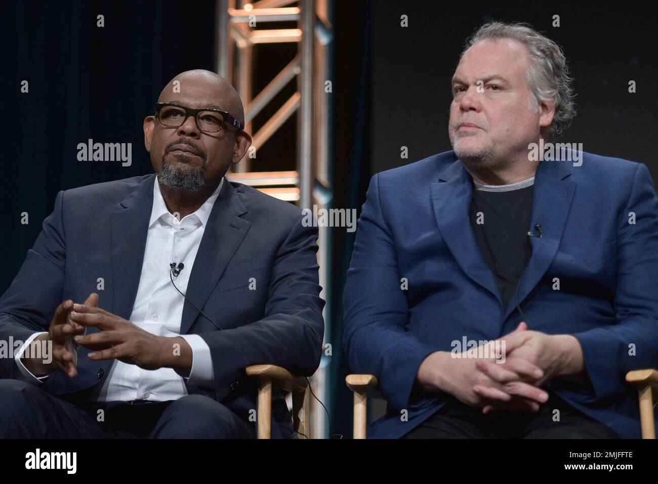 Forest Whitaker, left, and Vincent D'Onofrio participate in the epix ...
