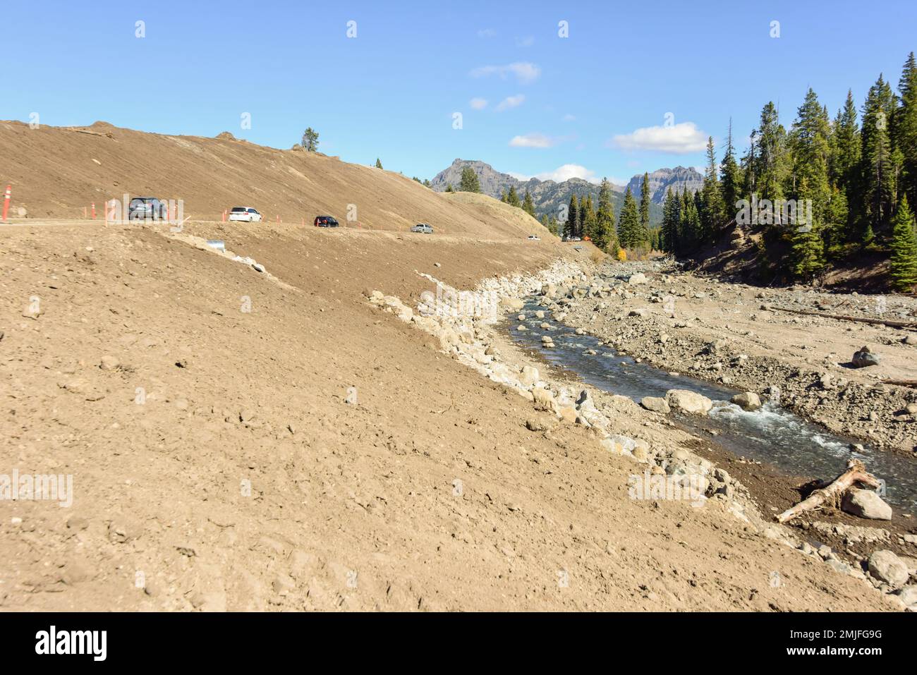 Yellowstone National Park, Wyoming, USA, Lamar Valley road reopens ...