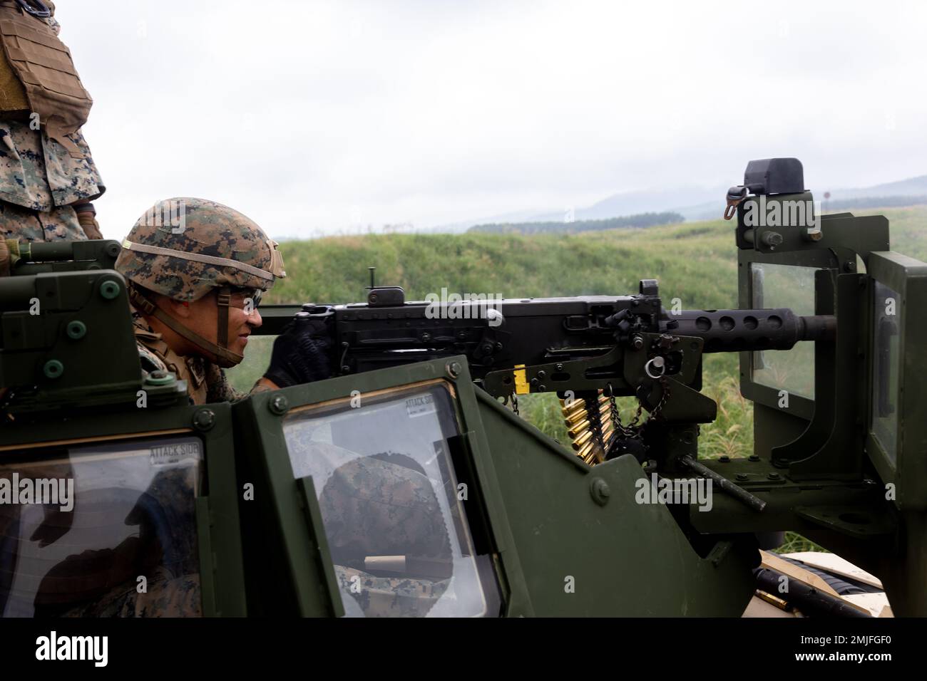 U.S. Marine Corps Lance Cpl. Christian Mejia, a motor vehicle operator ...