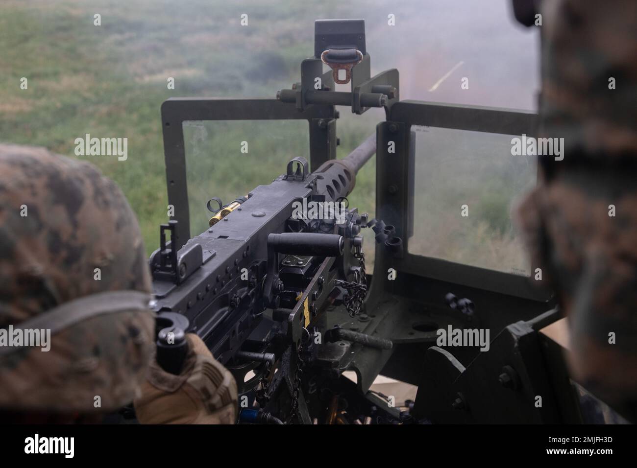 U.S. Marines with 3d Battalion, 12th Marines, 3d Marine Division fire ...