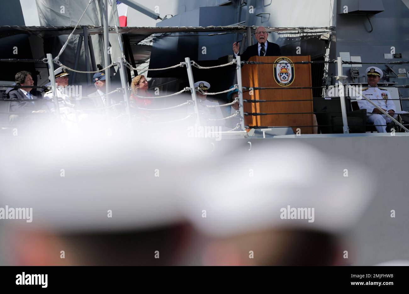 Former Secretary of the Navy Paul Ignatius speaks during a ...