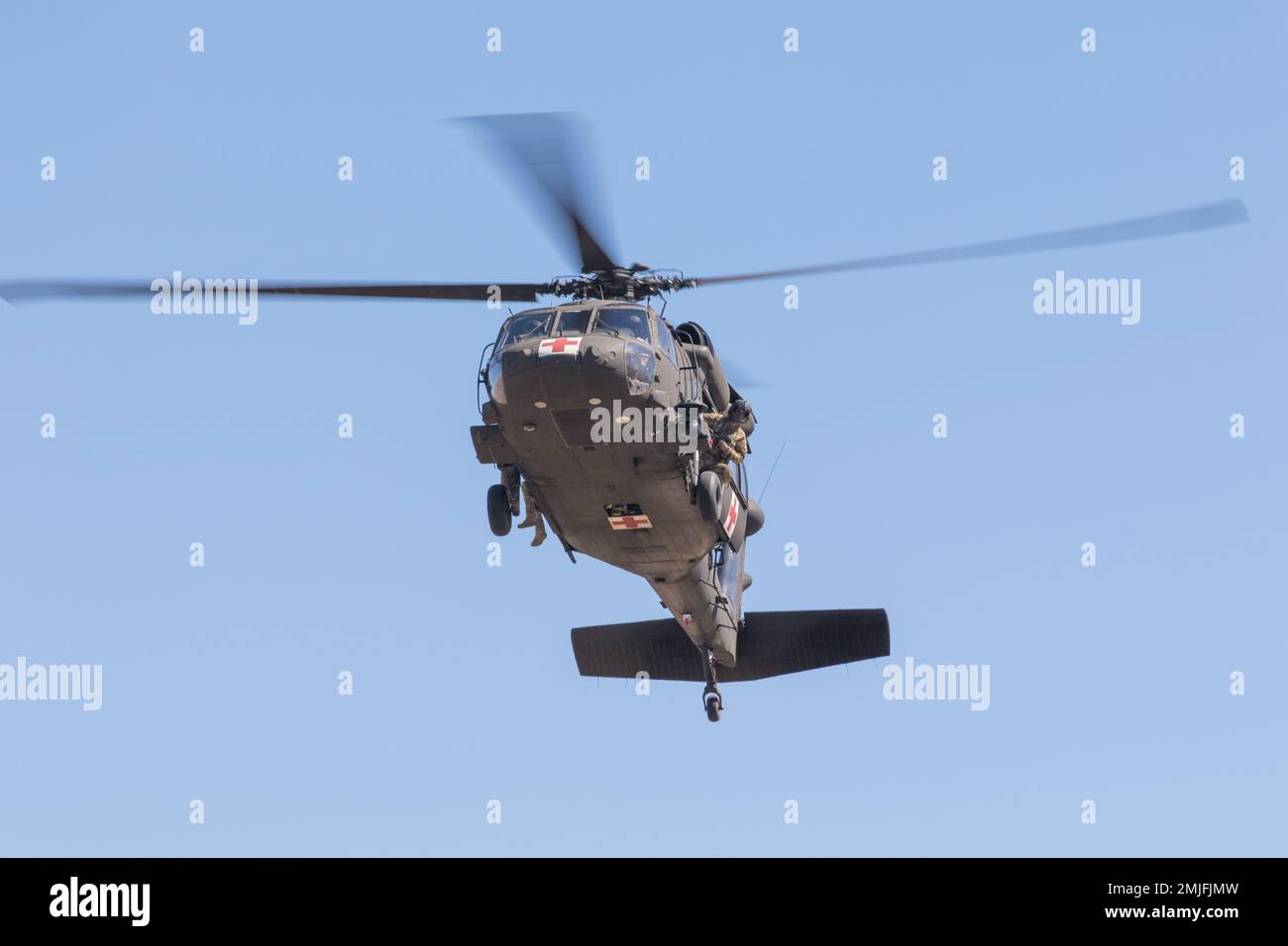 An aircrew assigned to U.S. Army Air Ambulance Detachment- Yakima ...
