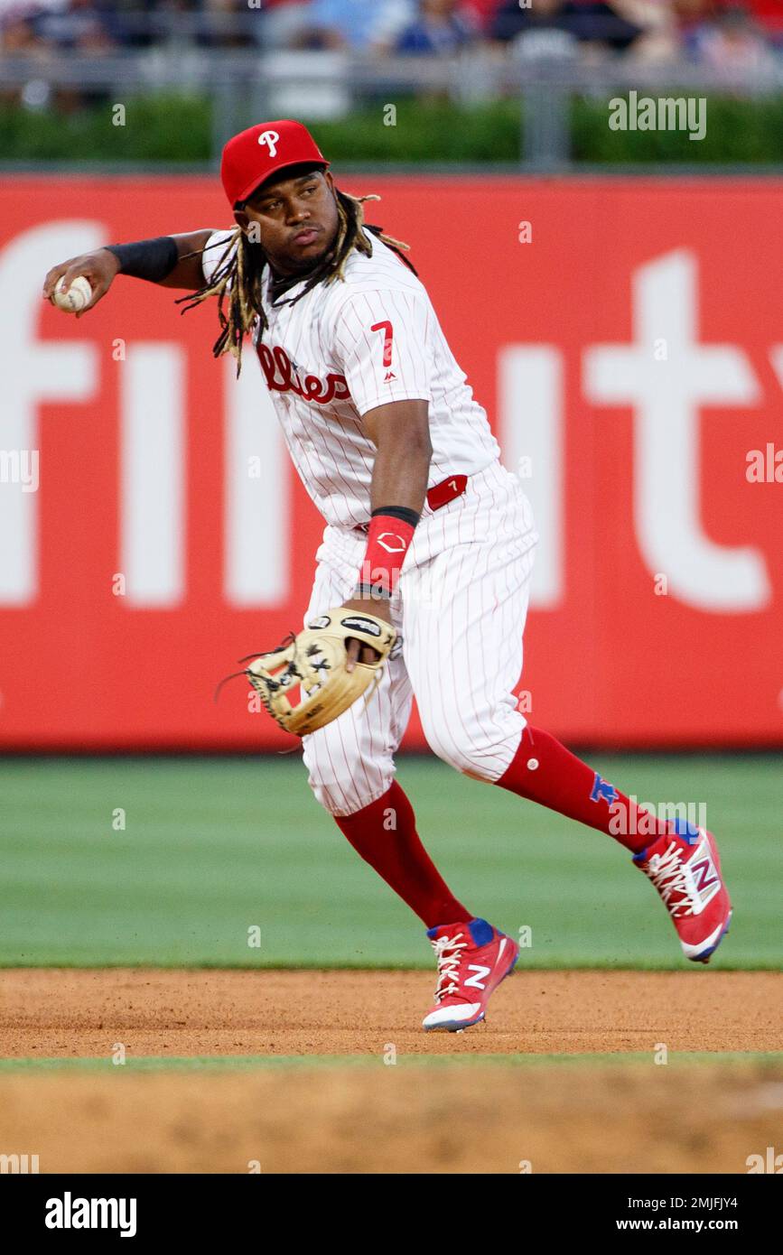 Philadelphia Phillies third baseman Maikel Franco in action during the ...
