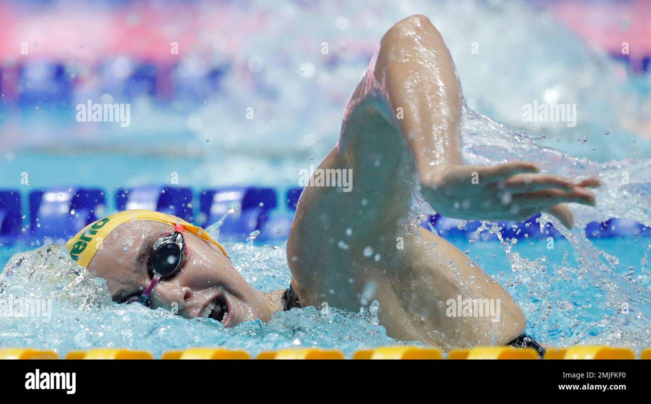 Australia's Ariane Titmus swims in the women's 800m freestyle final at ...
