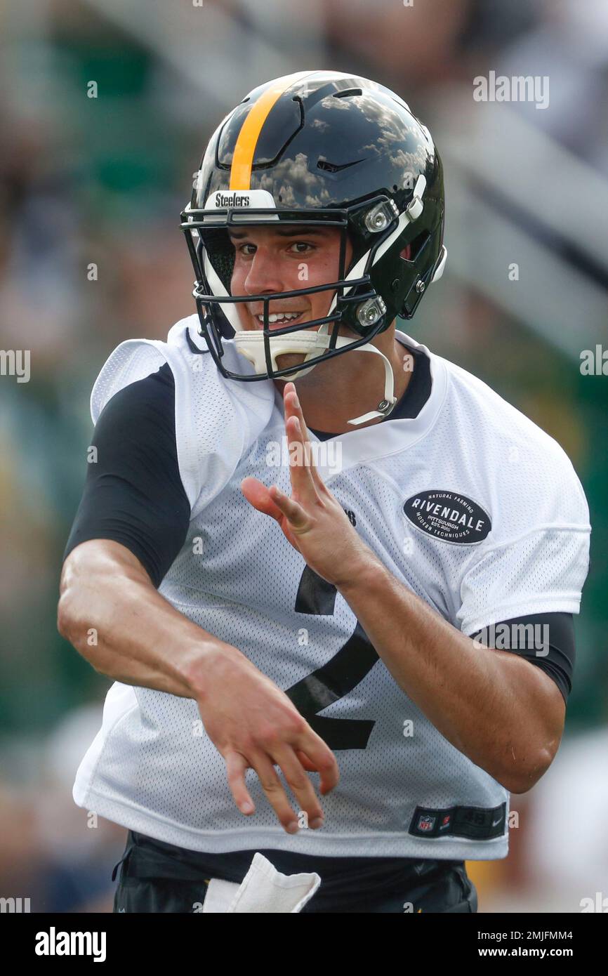 Pittsburgh Steelers quarterback Mason Rudolph (2) during an NFL ...
