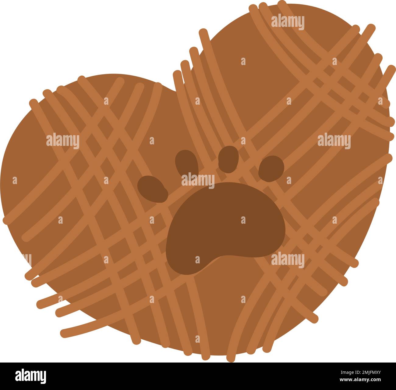 paw cat in heart Stock Vector Image & Art - Alamy