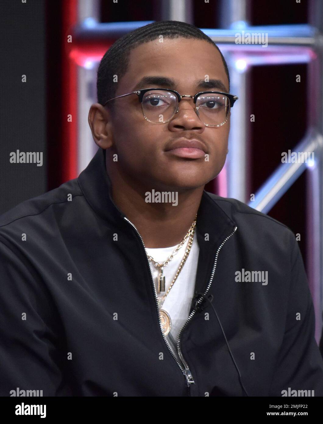 Michael Rainey, Jr. participates in the Starz "Power" panel at the ...