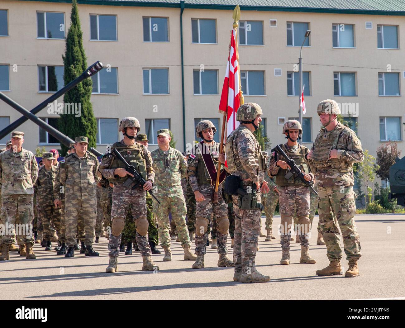 U.S. Army Lt. Col. John Avera, the deputy exercise director of Noble ...
