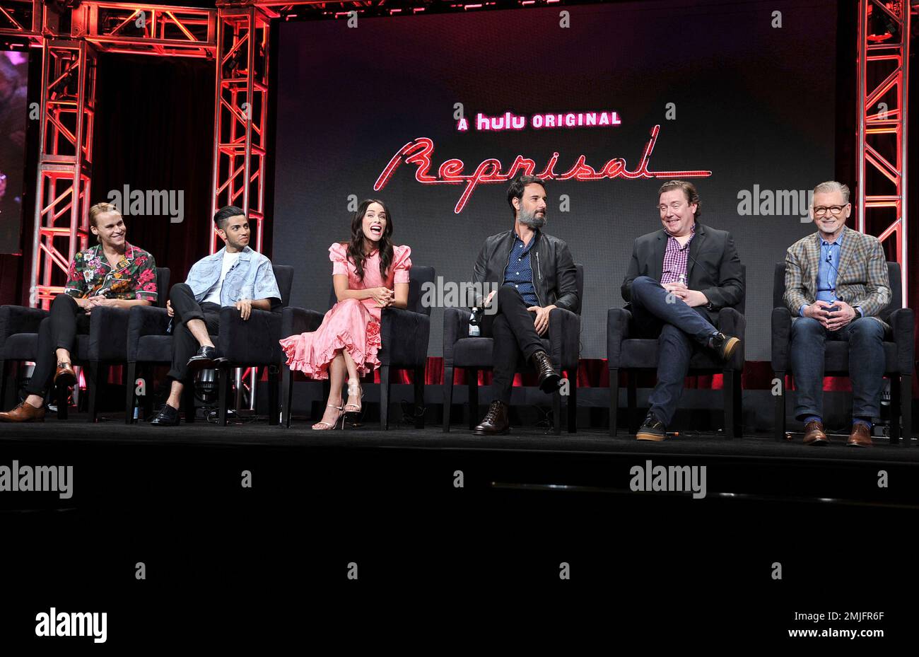 Rhys Wakefield, from left, Mena Massoud, Abigail Spencer, Rodrigo ...