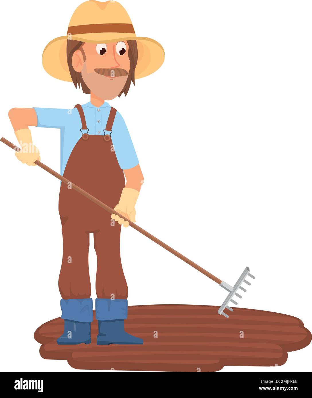 Cartoon gardener hi-res stock photography and images - Alamy