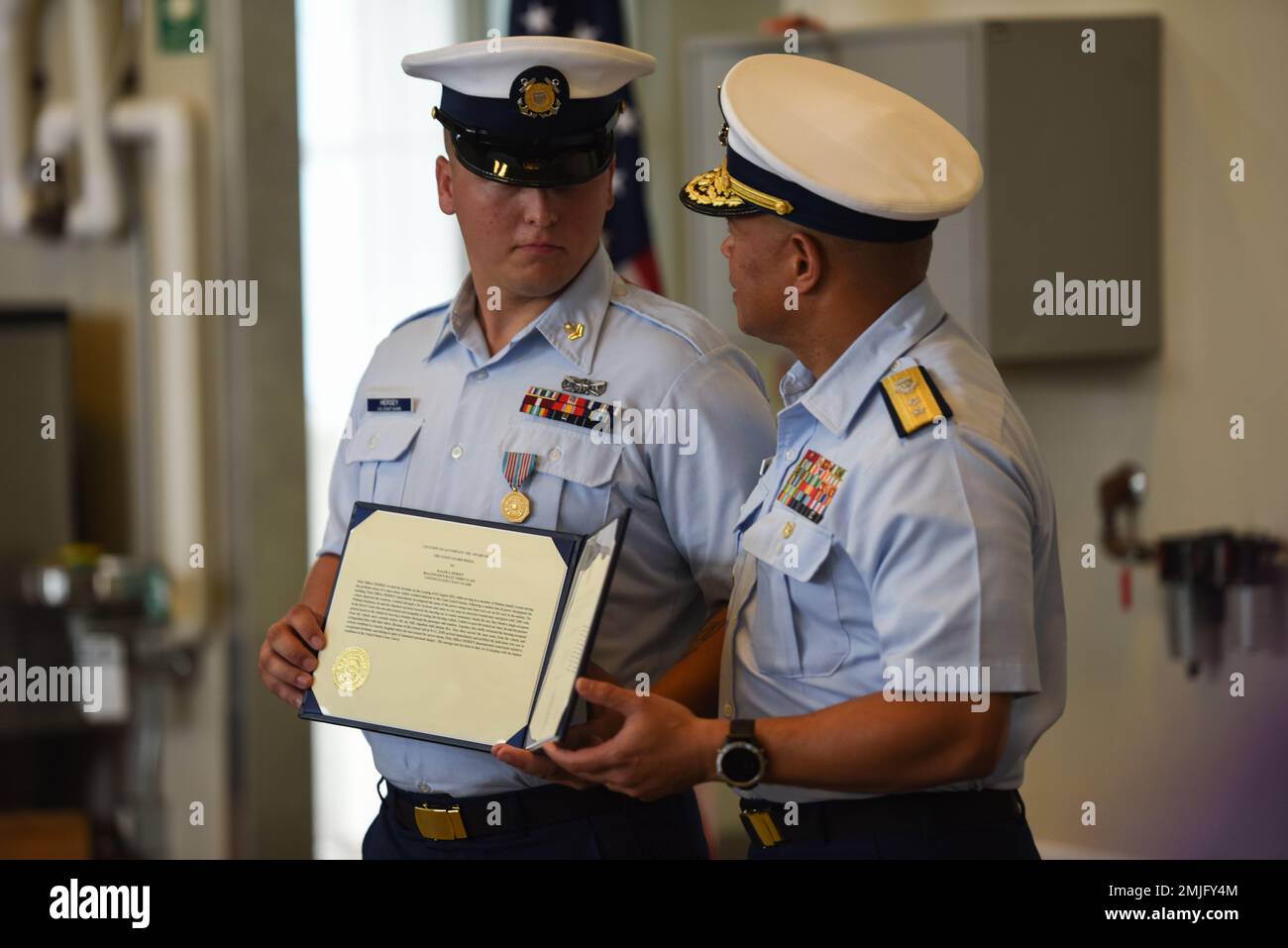 U.S. Coast Guard Rear Adm. Michael J. Johnston, Commander, Ninth Coast ...