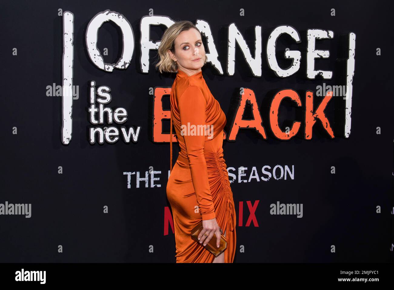 Taylor Schilling attends the final season premiere of Netflix's "Orange ...