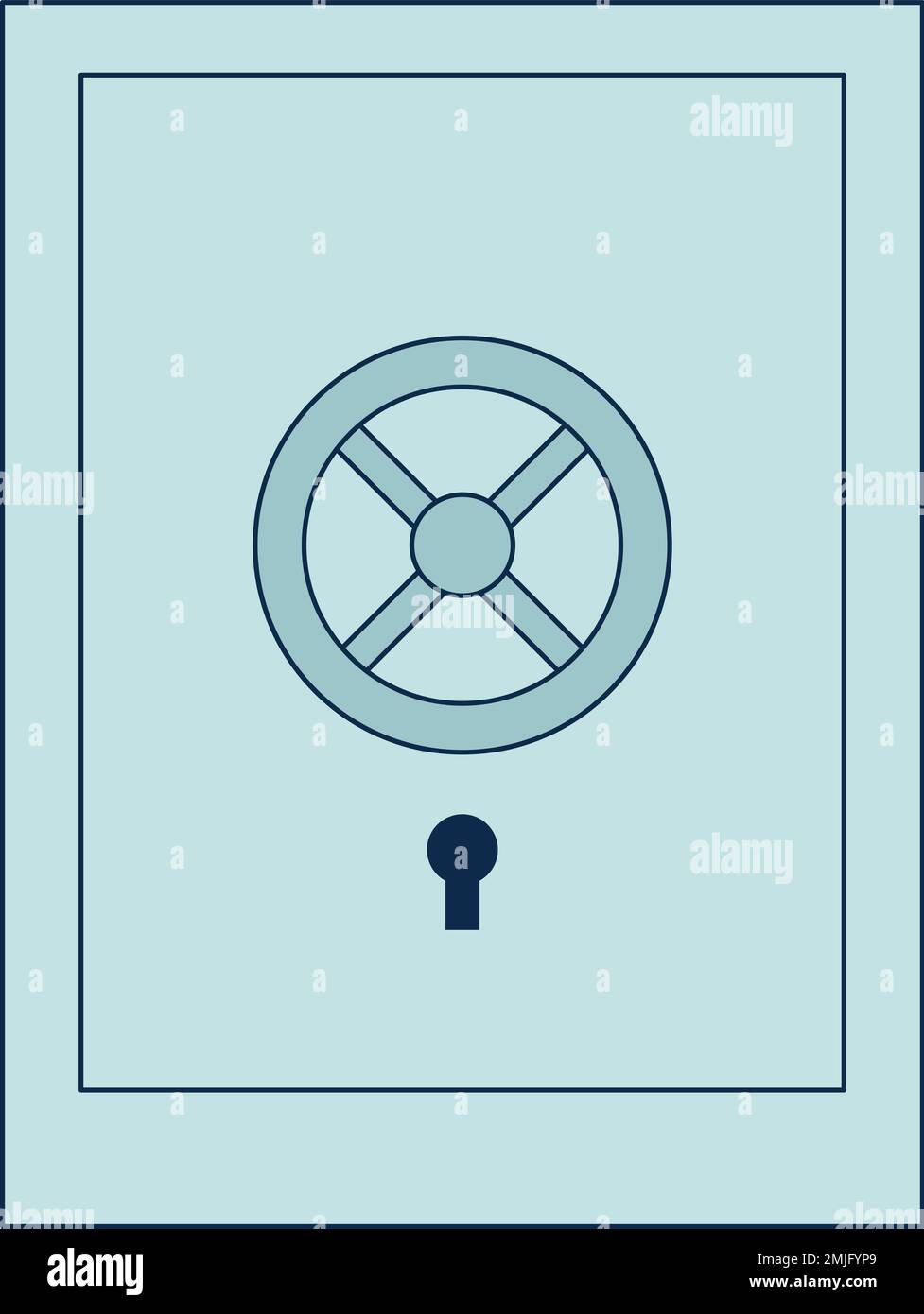 Safe door icon. Locked armored box protection Stock Vector Image & Art ...