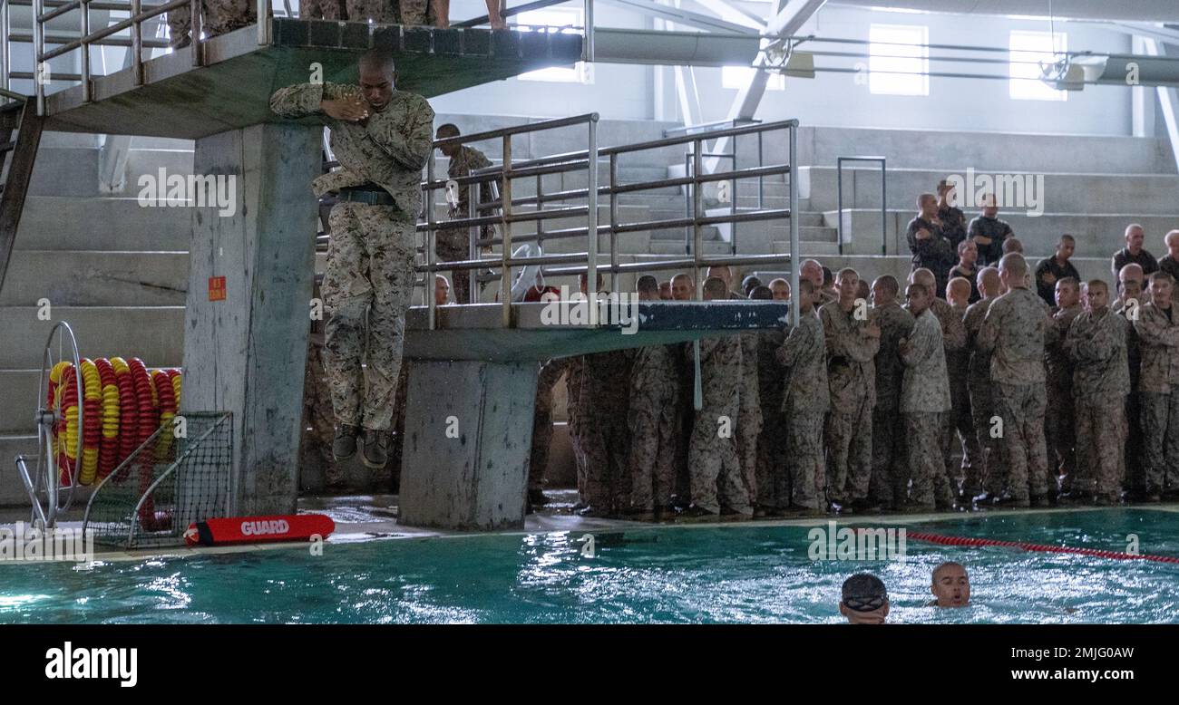 A U.S. Marine Corps recruit with India Company, 3rd Recruit Training ...