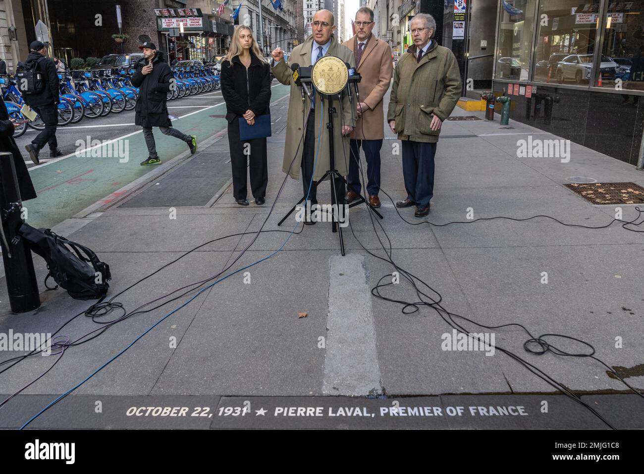 Gideon Taylor Executive VP and CEO of JCRC-NY speaks at Manhattan ...