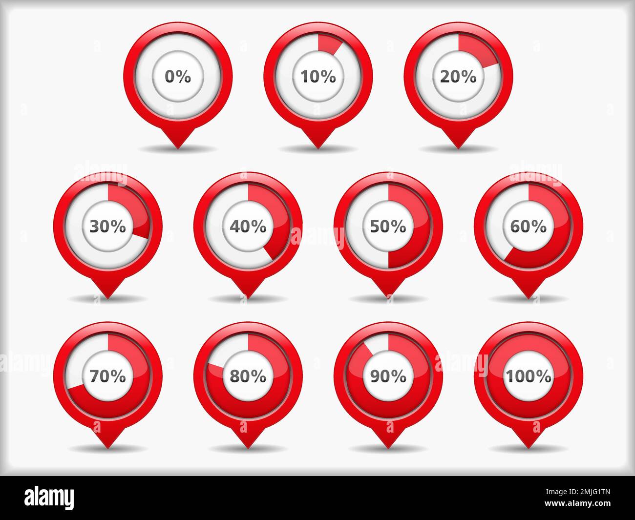 Progress Indicators Vector Eps10 Illustration Stock Vector Image And Art
