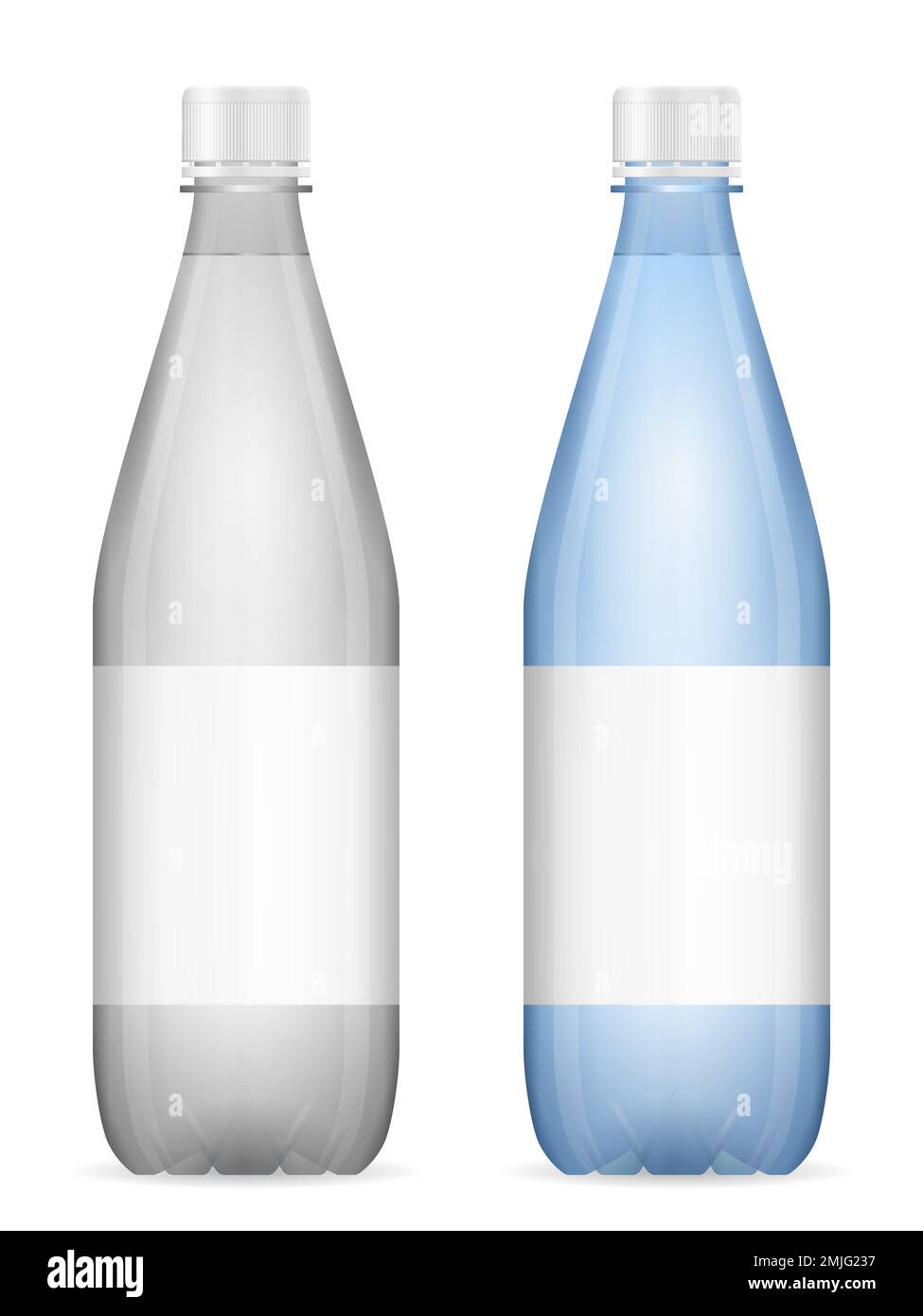 Water bottle set on a white background. Vector illustration Stock Photo ...