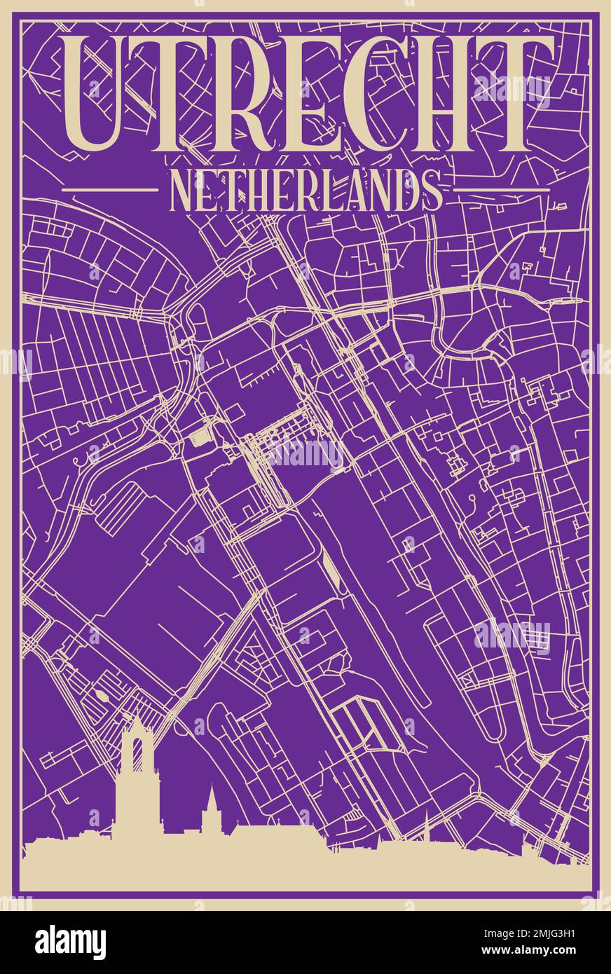 Utrecht landscape Stock Vector Images - Alamy