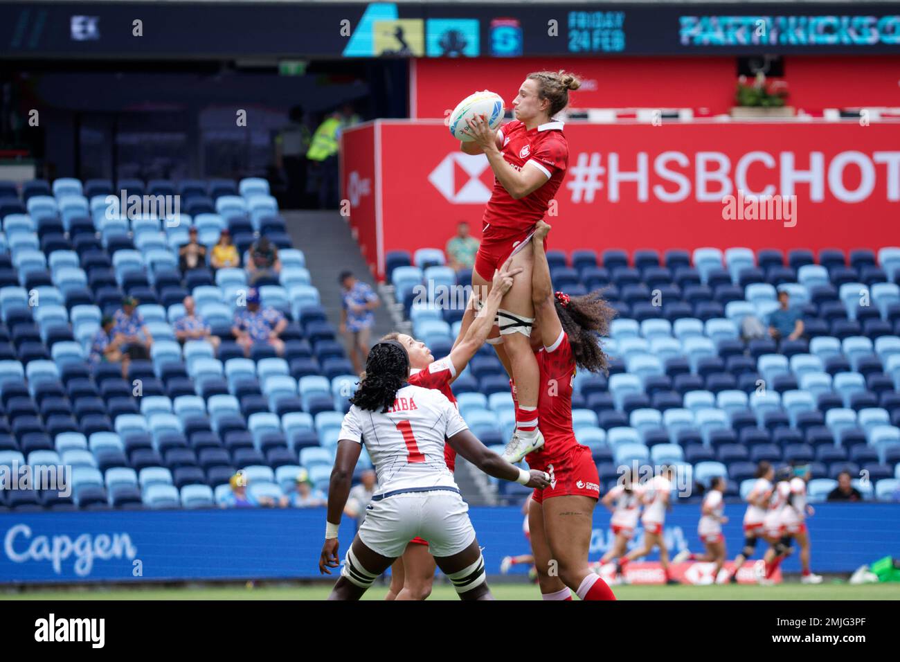 Sydney, Australia. 27th Jan 2023. Madison Grant of Canada wins the line ...