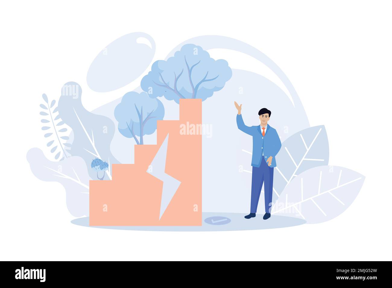 Circular economy illustration. Sustainable economic growth with ...