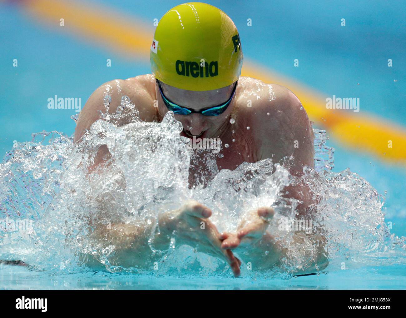 Australia's Matthew Wilson swims in his heat of the men's 200m ...