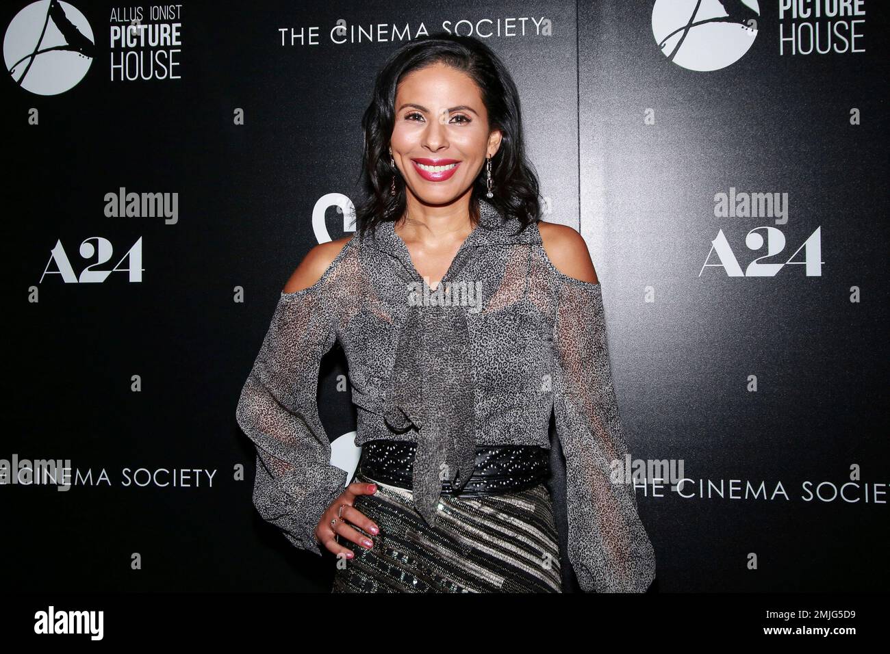 Meriam Alrashid attends a special screening of "Skin," hosted by A24 ...