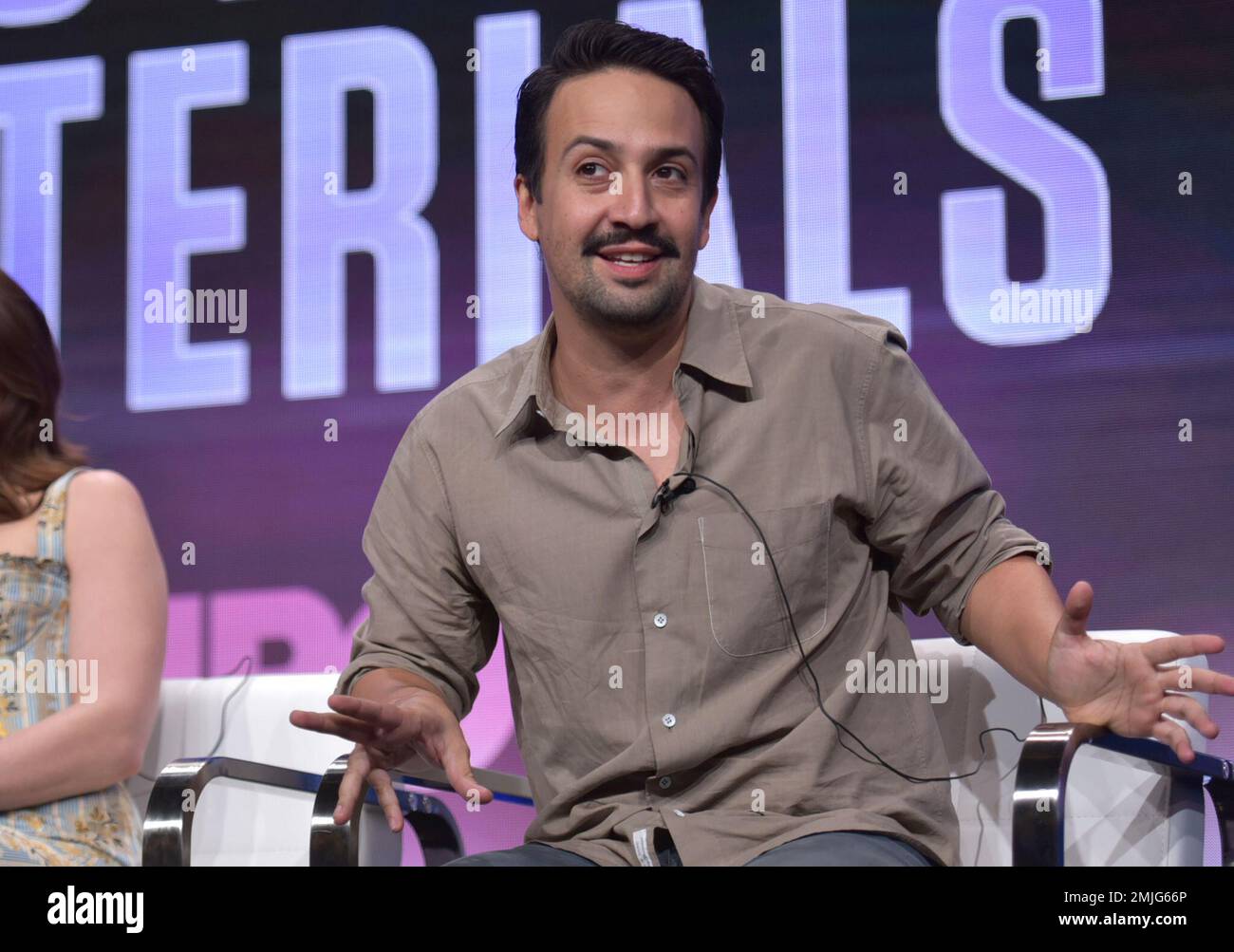 Lin-Manuel Miranda participates in HBO's "His Dark Materials" panel at ...