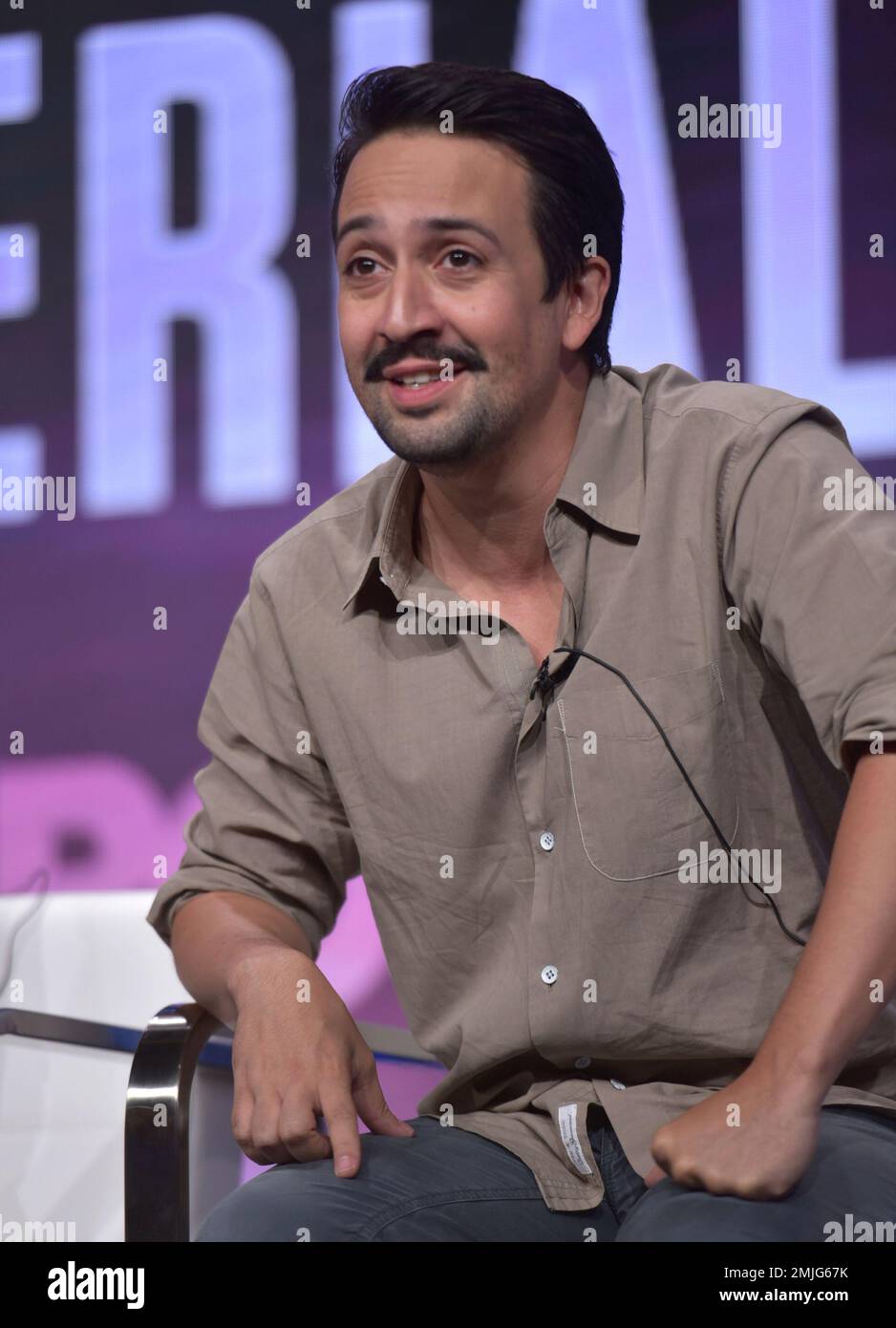 Lin-Manuel Miranda participates in HBO's "His Dark Materials" panel at ...