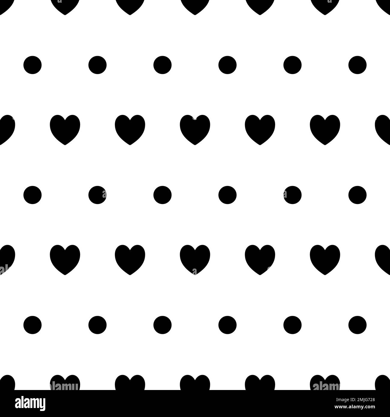 Seamless hearts pattern Stock Vector Image & Art - Alamy