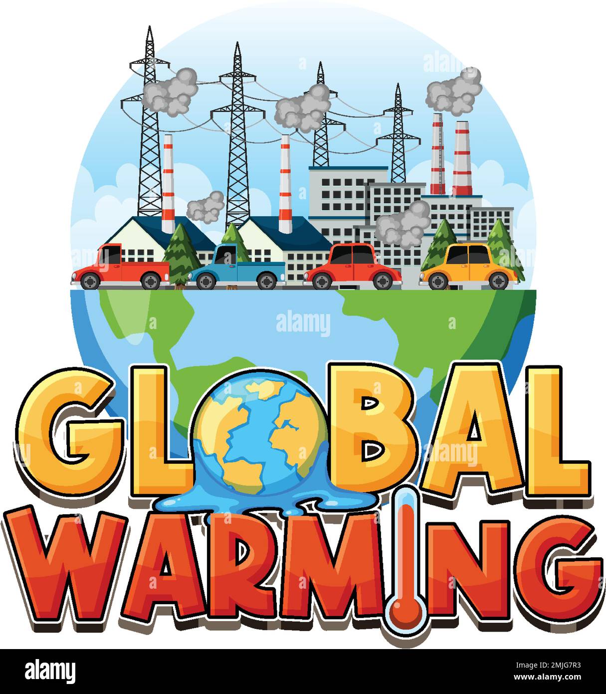Global warming vector concept illustration Stock Vector Image & Art - Alamy