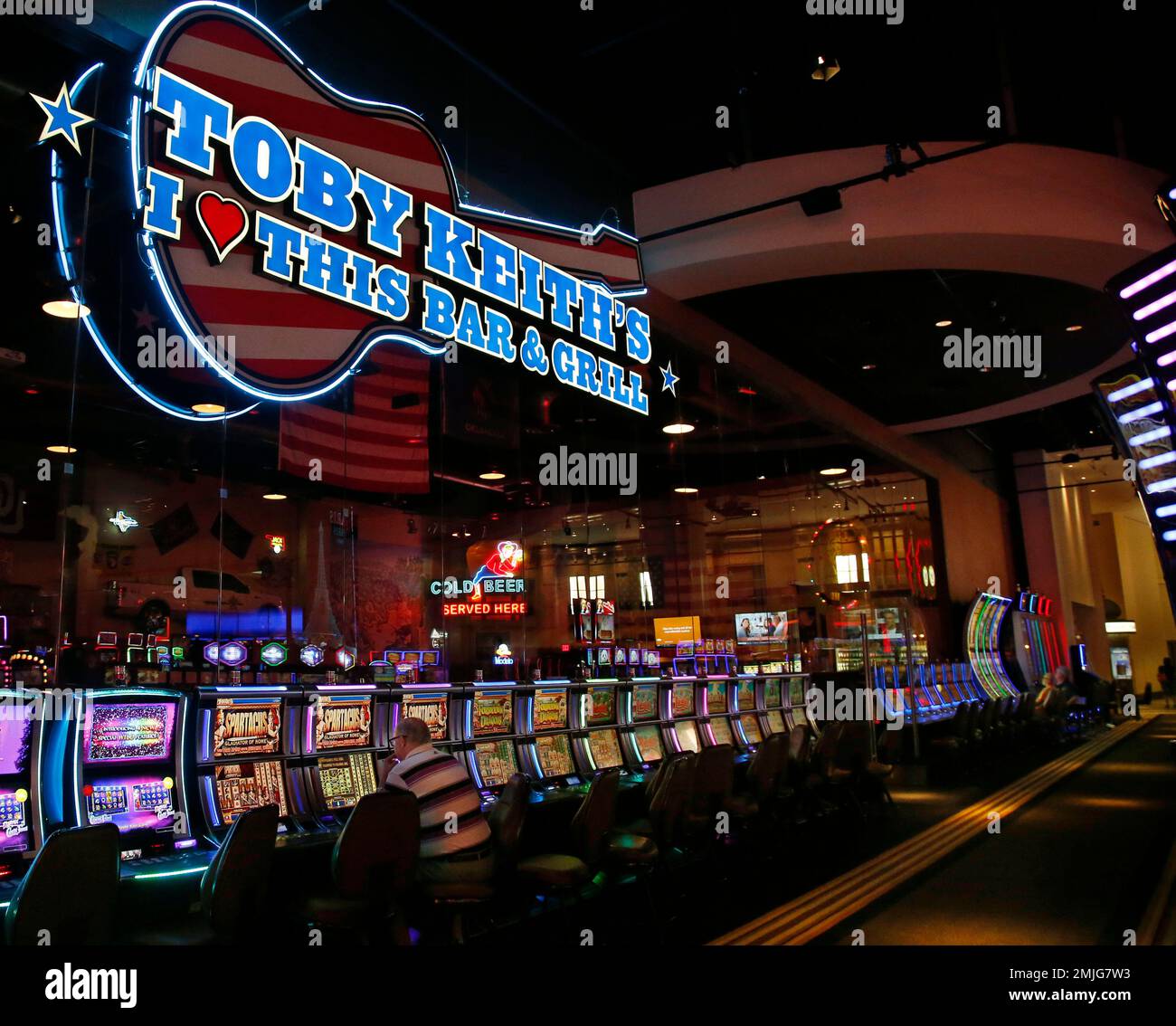 In this Tuesday, July 23, 2019 photo, a Toby Keith's Bar and Grill is ...