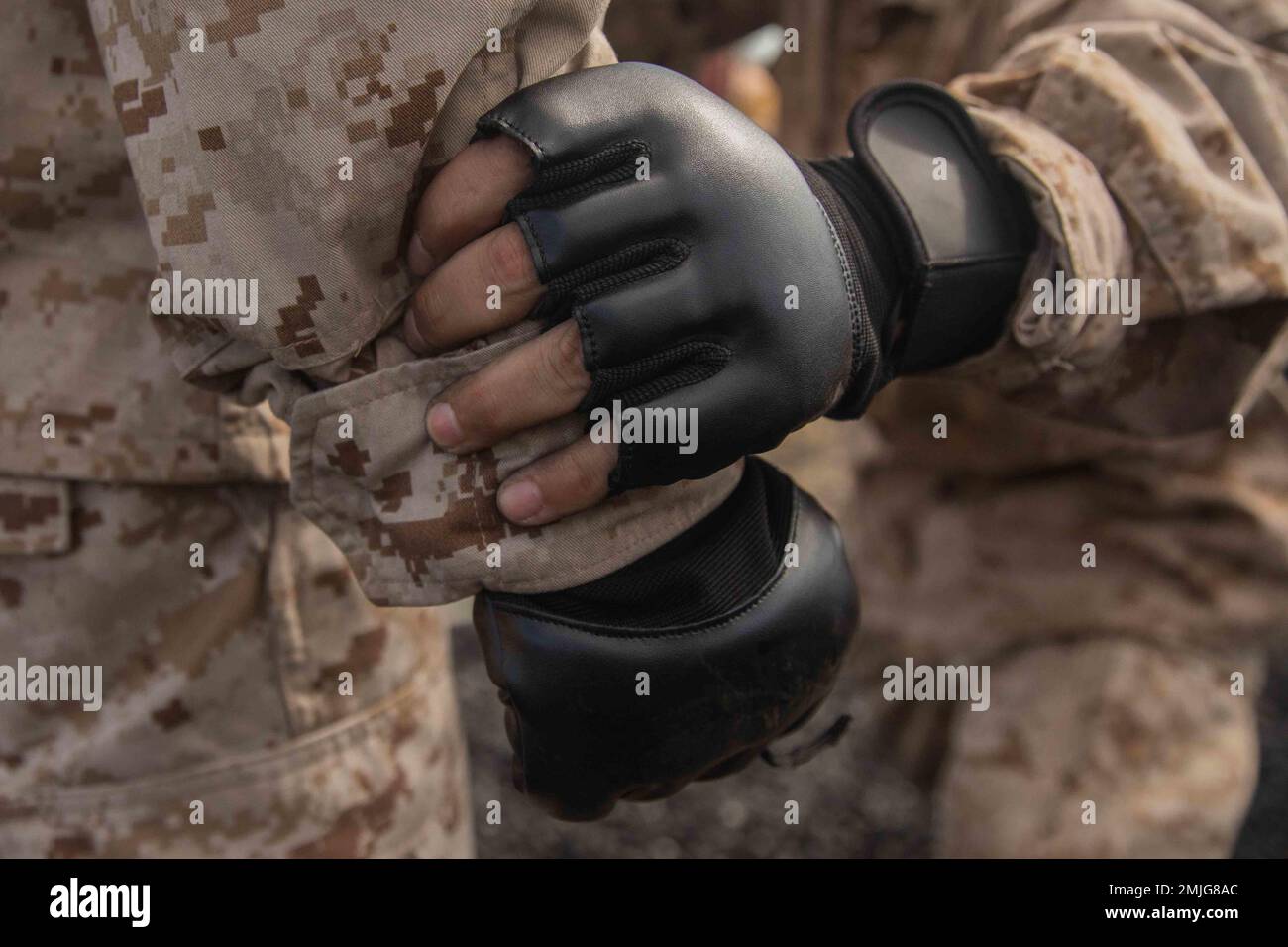 A U.S. Marine Corps recruit with Hotel Company, 2nd Recruit Training ...