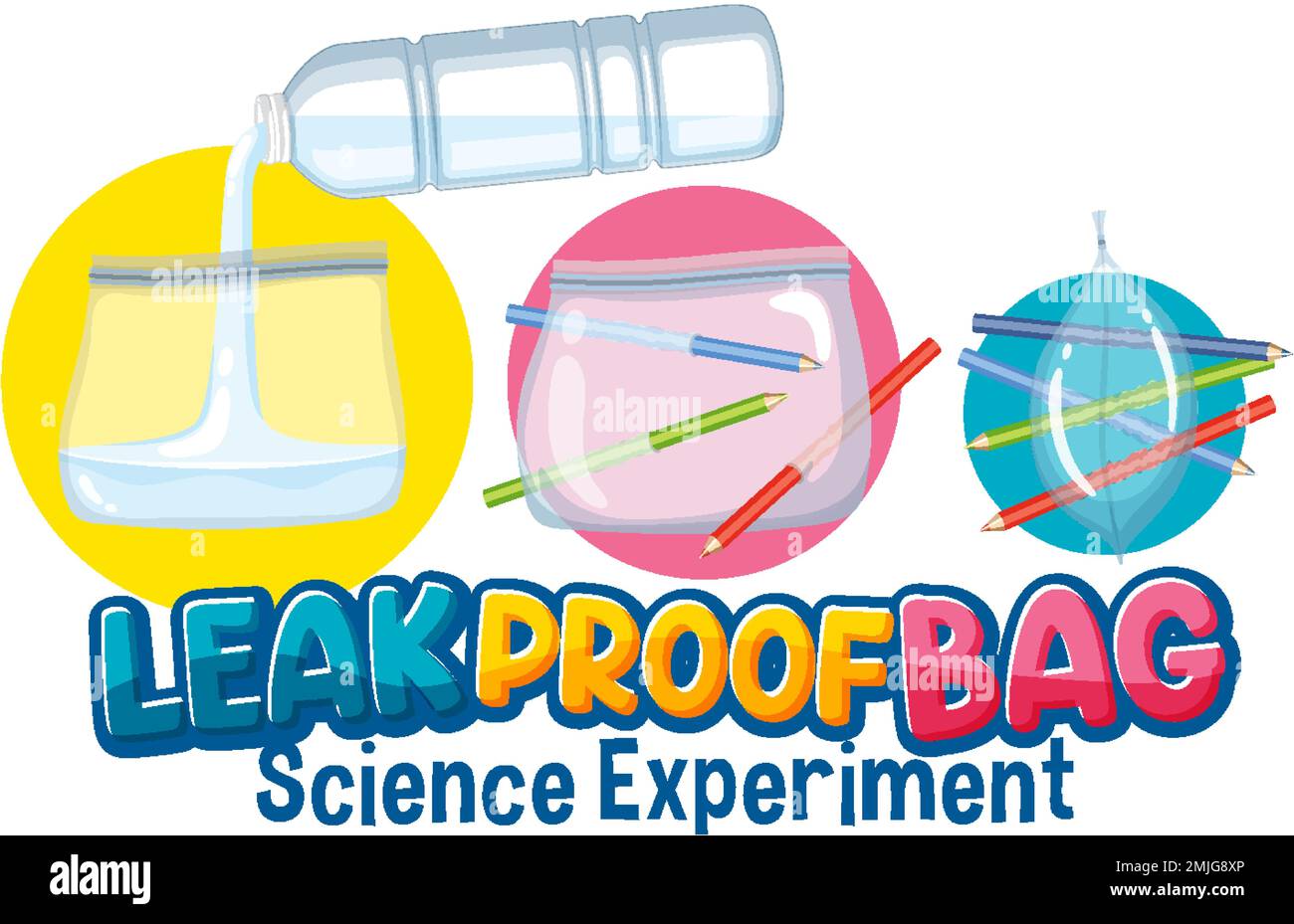 Leak Proof Bag Science Experiment illustration Stock Vector Image & Art ...