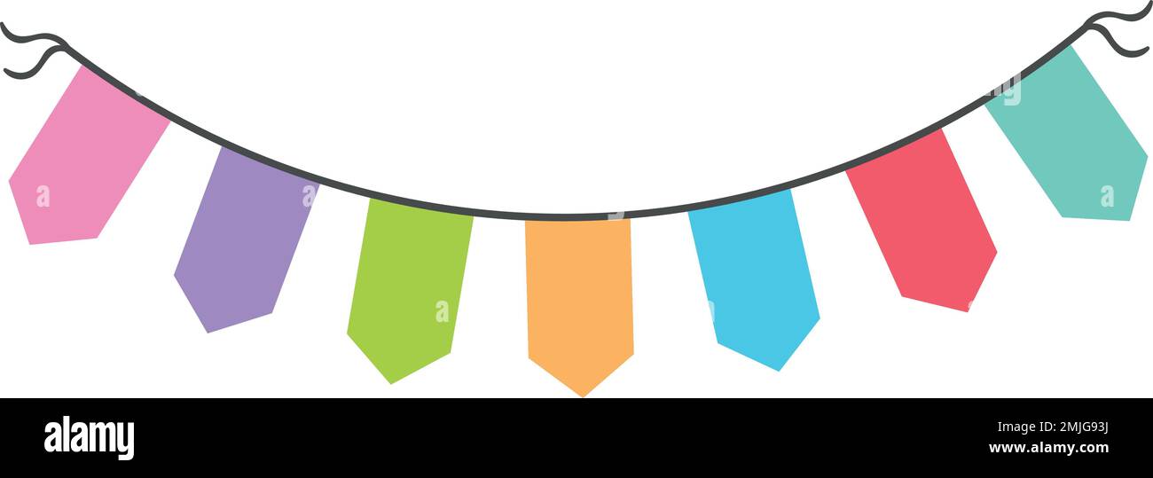 colored garland icon Stock Vector Image & Art - Alamy