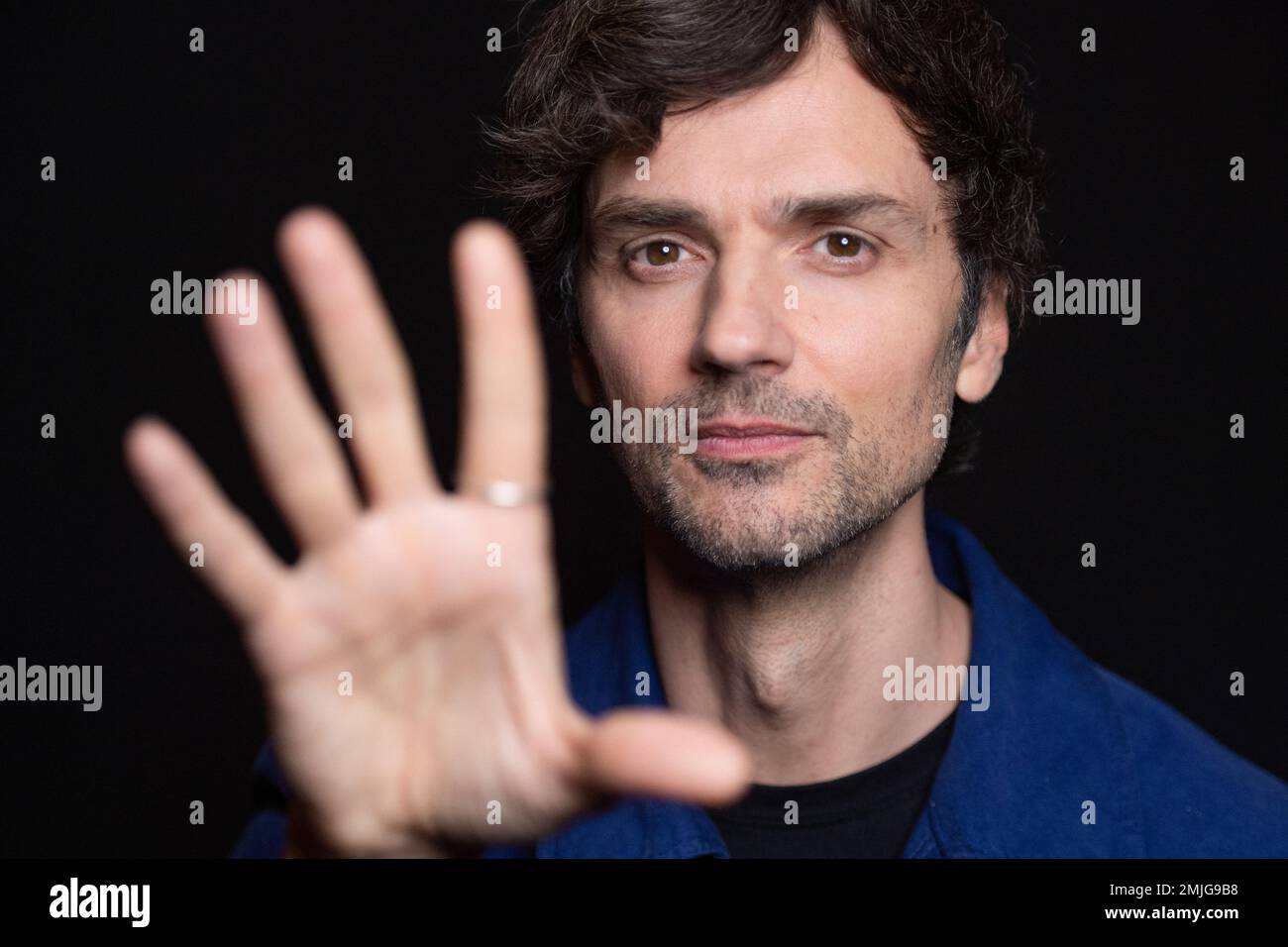 David Jarre attending a Portrait Session during the 30th Gerardmer ...