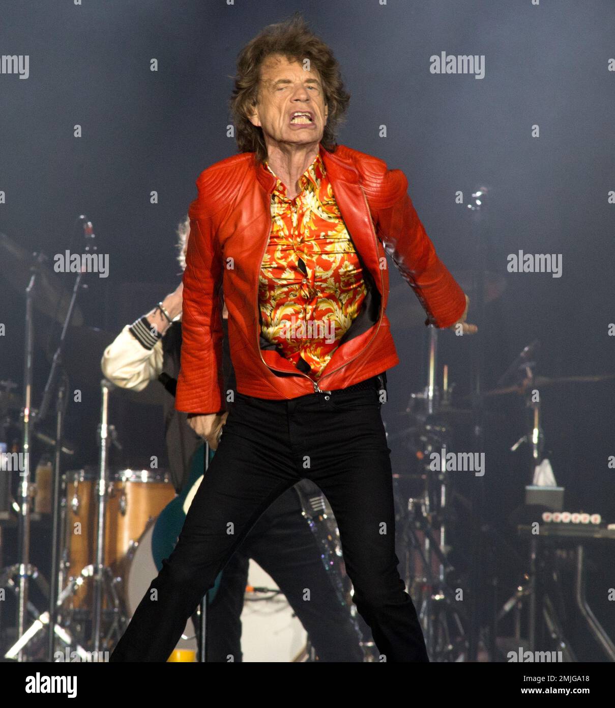 Mick Jagger of The Rolling Stones performs in concert during their "No ...
