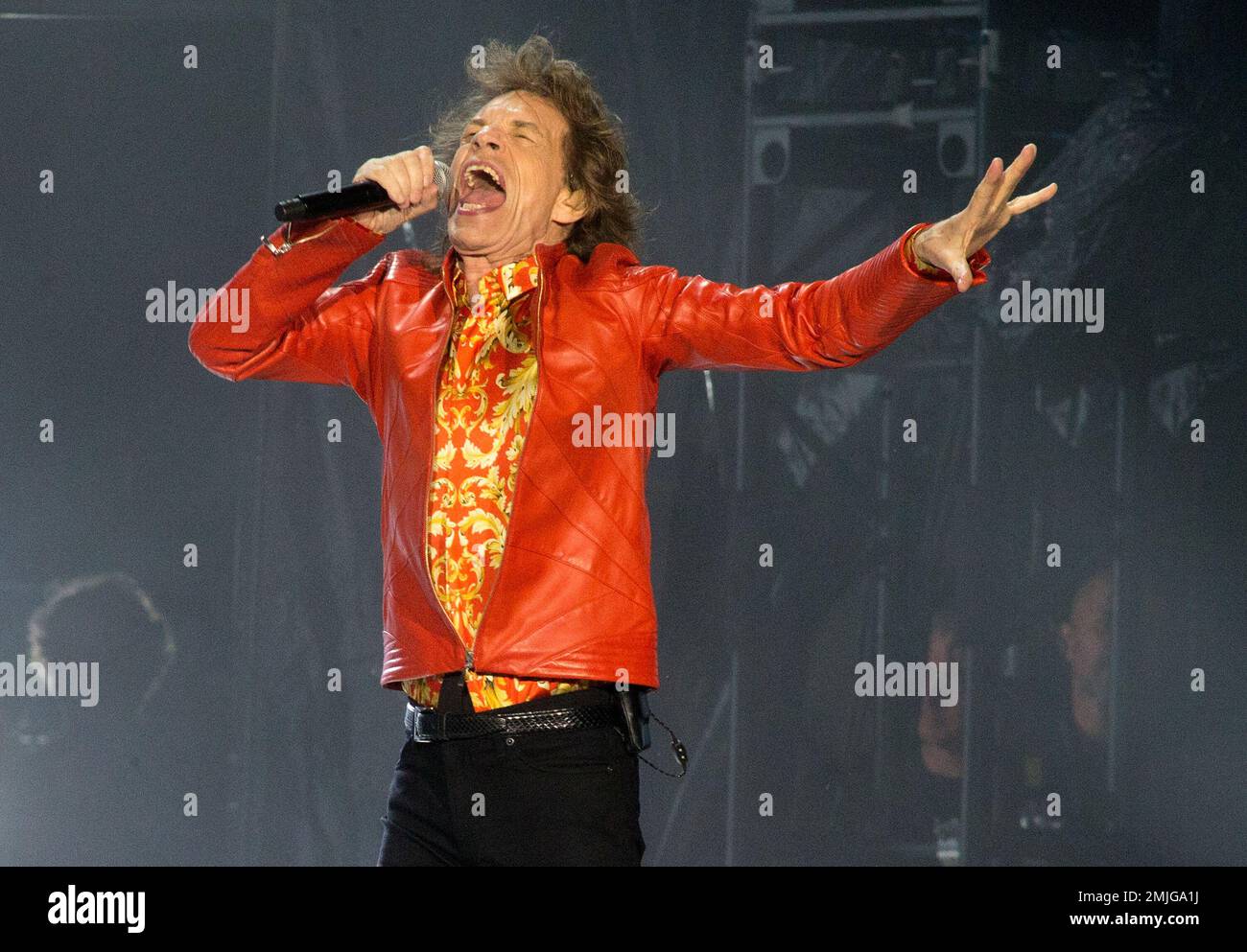 Mick Jagger of The Rolling Stones performs in concert during their "No ...