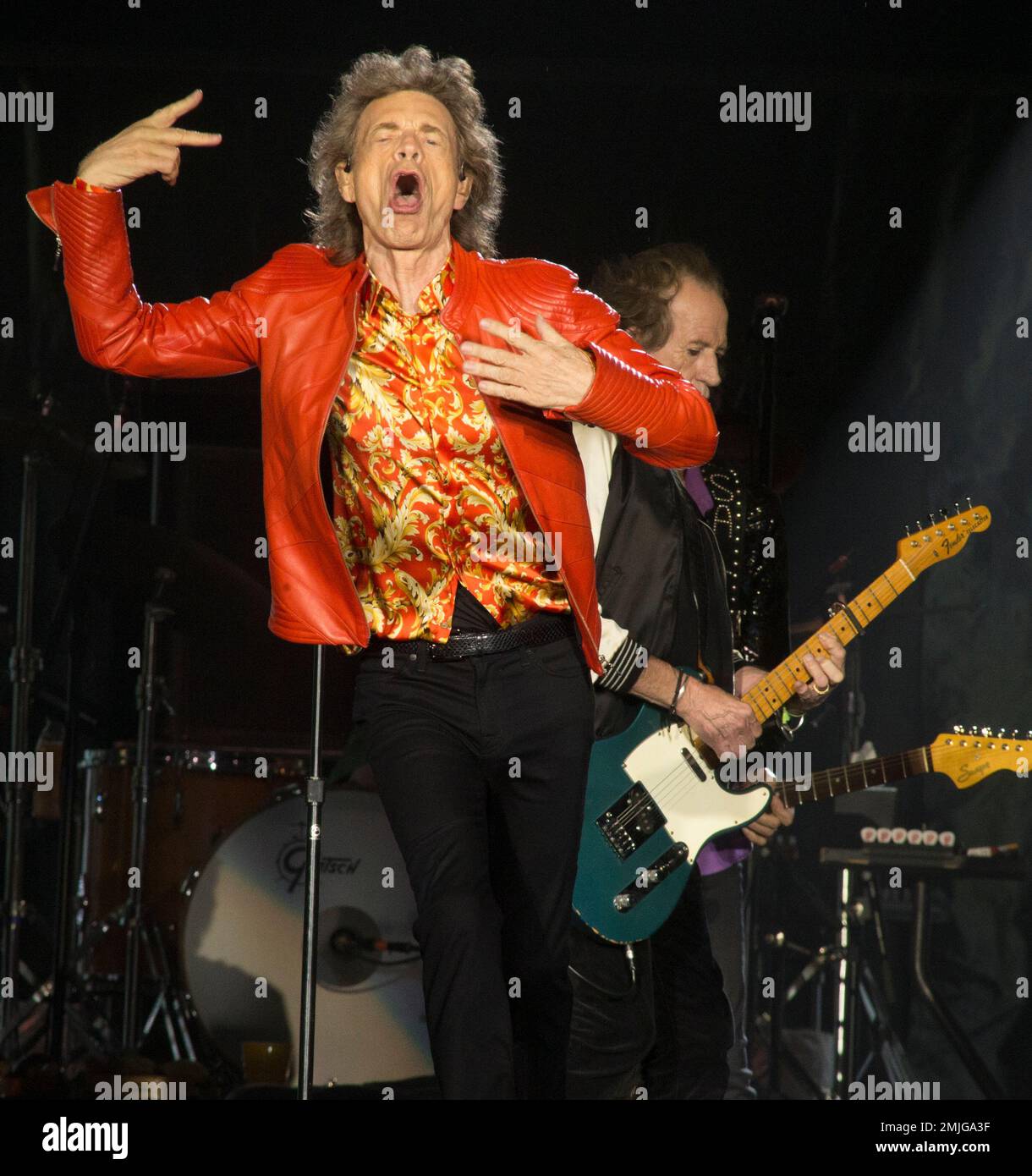 Mick Jagger of The Rolling Stones performs in concert during their "No ...