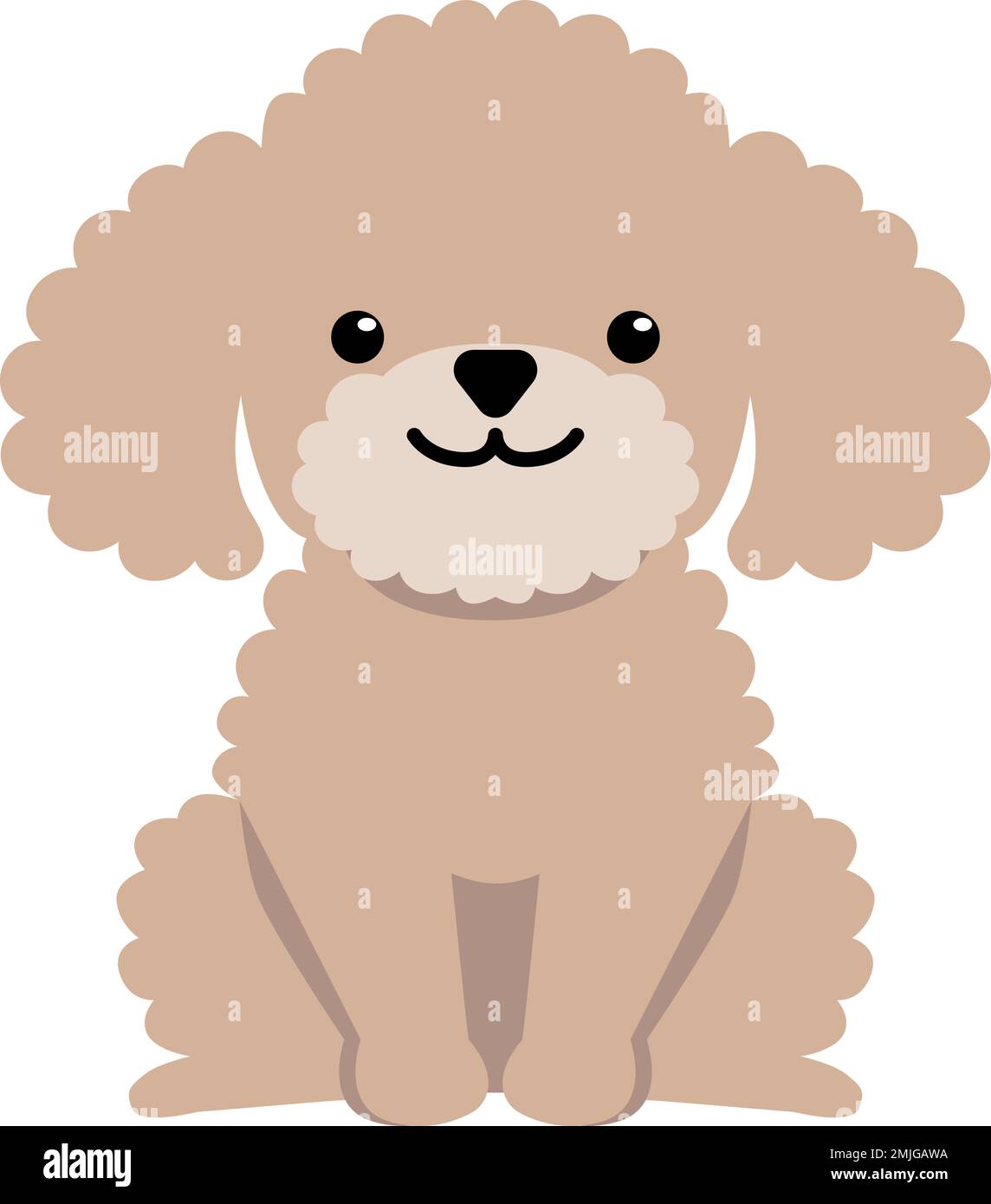Adorable toy poodle Stock Vector Images - Alamy