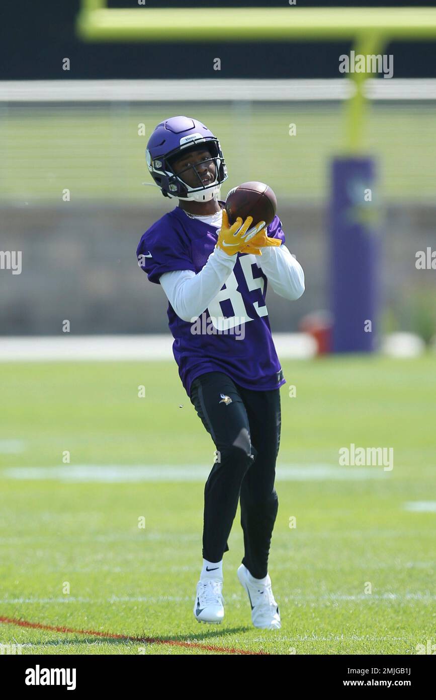 Minnesota Vikings wide receiver Alexander Hollins takes part during the ...