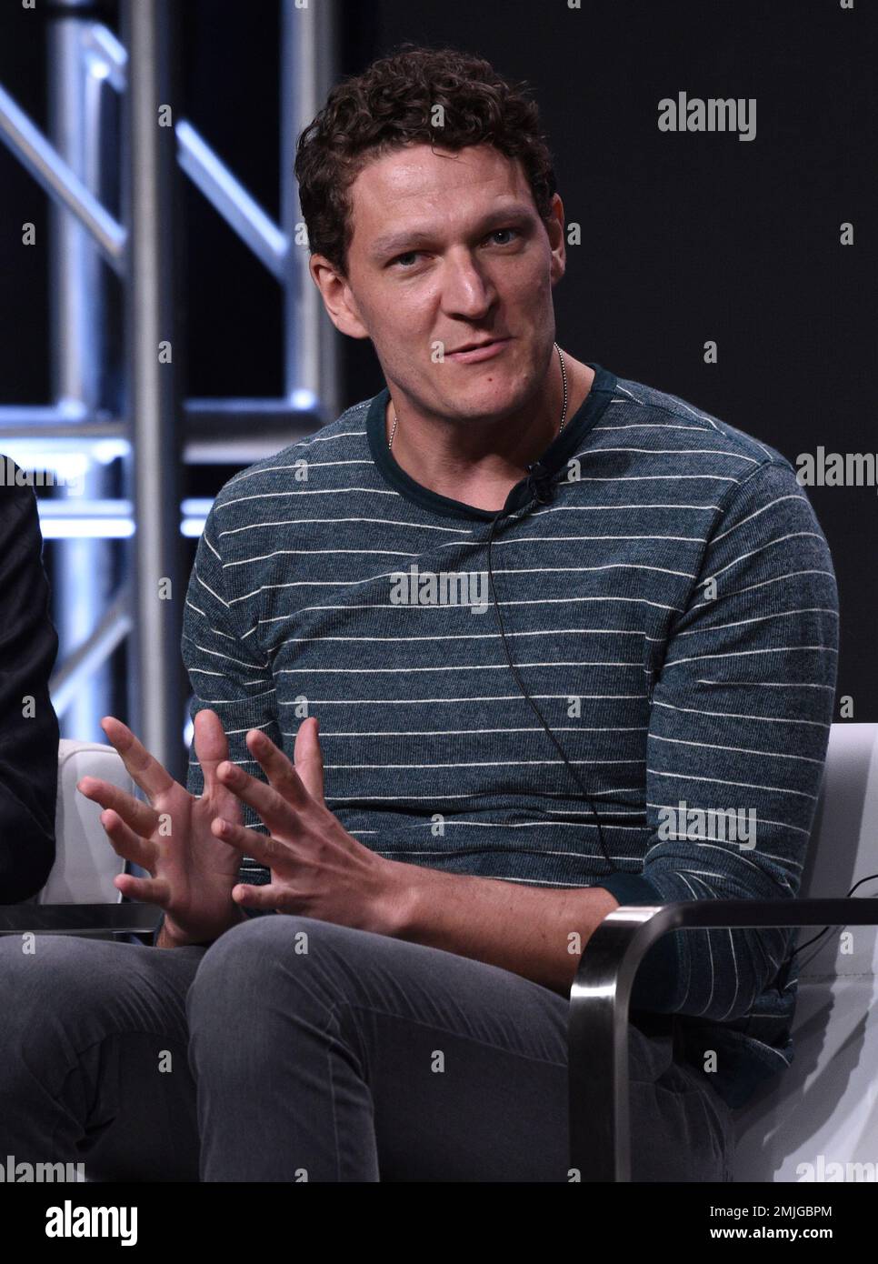 Gabriel Ebert participates in AT&T Audience's "Mr. Mercedes" panel at ...