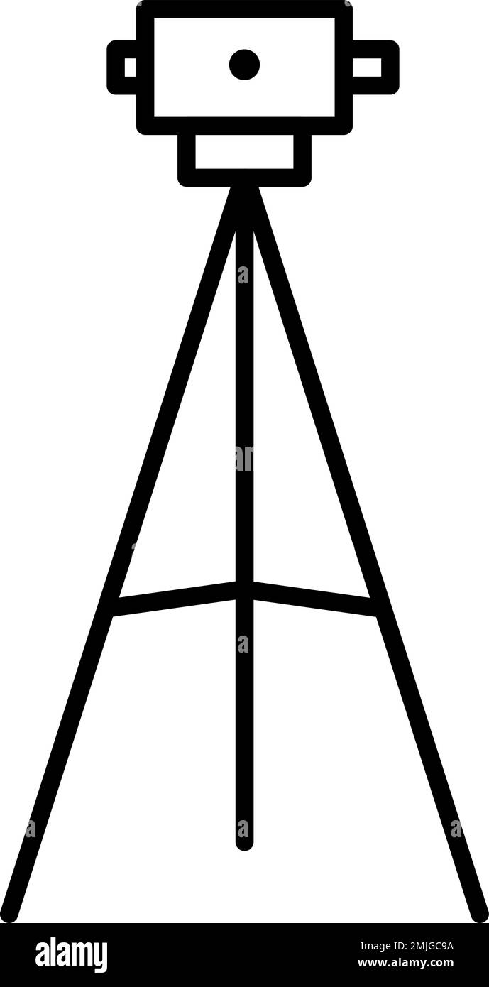 Laser, level, measurement vector icon on transparent background ...