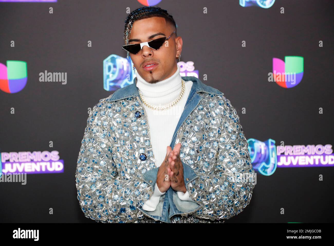 American-Puerto Rican singer Rauw Alejandro poses for a photo as he ...