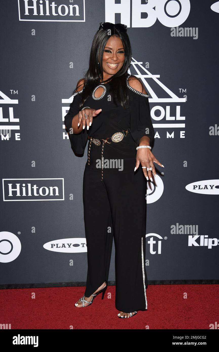 Singer Angela Winbush attends the 2019 Rock & Roll Hall of Fame ...