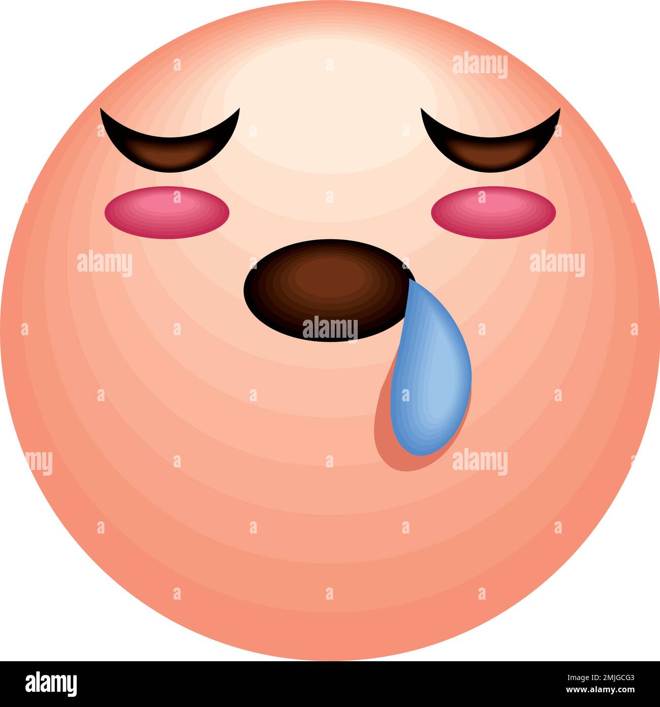Exhausted emoticon smiley hi-res stock photography and images - Alamy